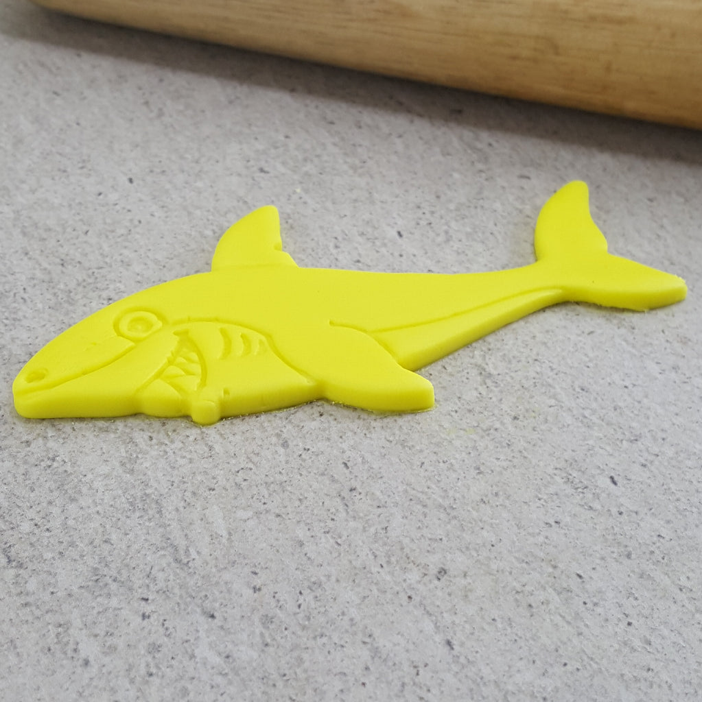 Great White Shark Cutter and Embosser Set | Custom Cookie Cutters