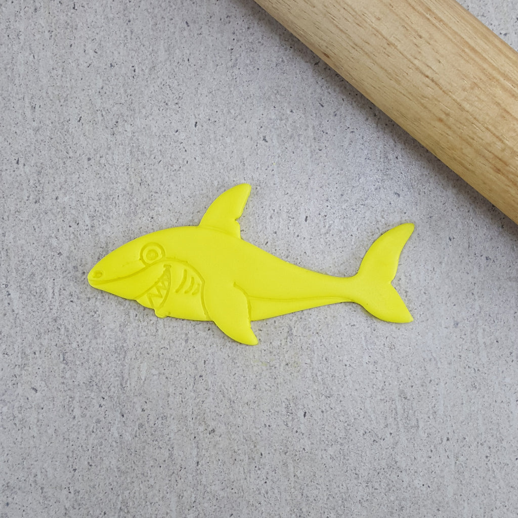 Great White Shark Cutter and Embosser Set | Custom Cookie Cutters