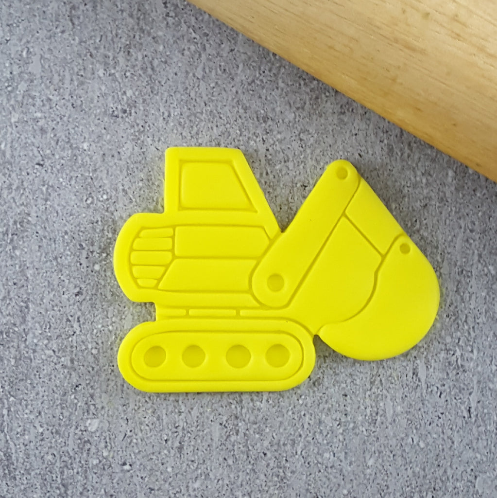 Digger Cutter & Embosser Set | Custom Cookie Cutters