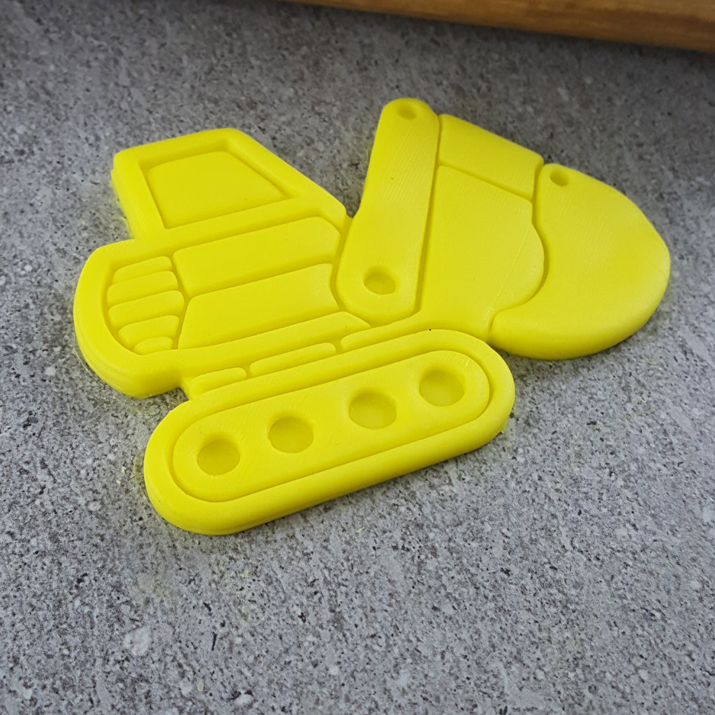 Digger Cutter & Embosser Set | Custom Cookie Cutters