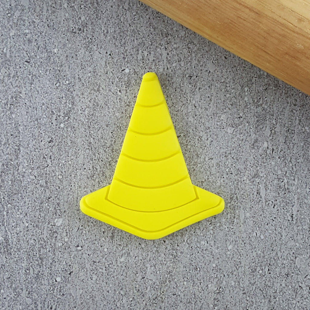 Traffic Cone Cutter & Embosser Set | Custom Cookie Cutters