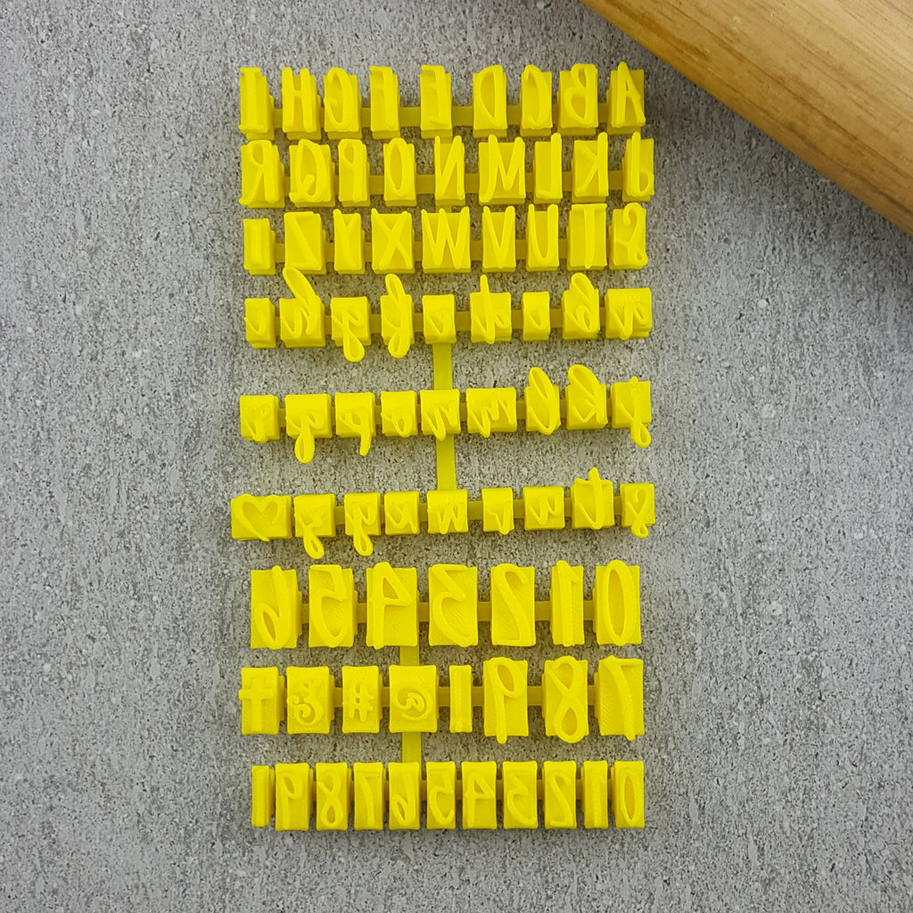 V2 Script Stamps | Custom Cookie Cutters