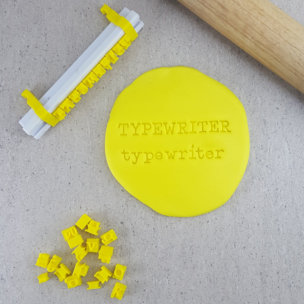 Typewriter Letter Stamps | Custom Cookie Cutters