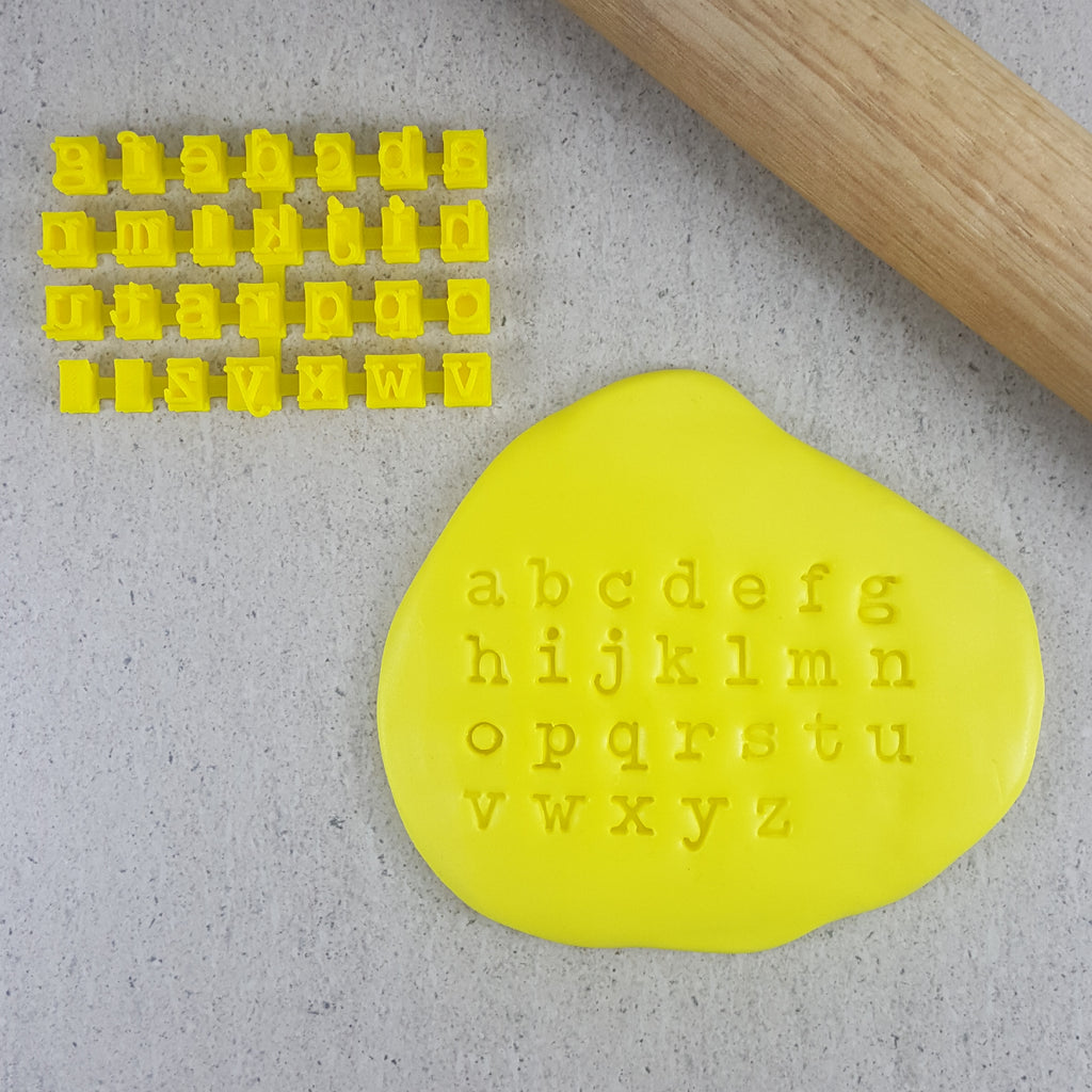 Typewriter Letter Stamps (Individual Letters) | Custom Cookie Cutters
