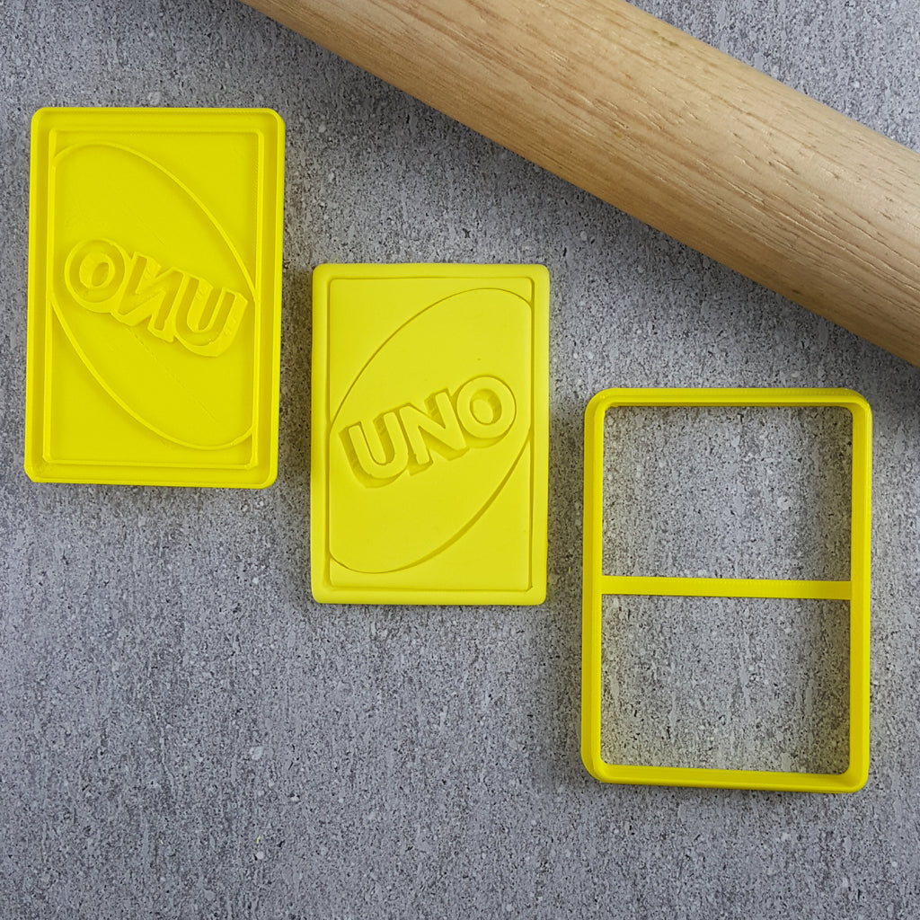 Uno Card Embosser & Cutter Set | Custom Cookie Cutters