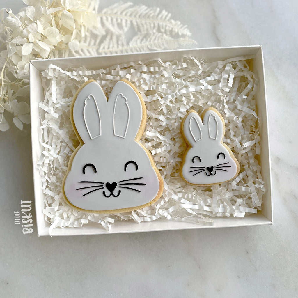 Rabbit Cutter and Debosser Set (Little Biskut) | Custom Cookie Cutters