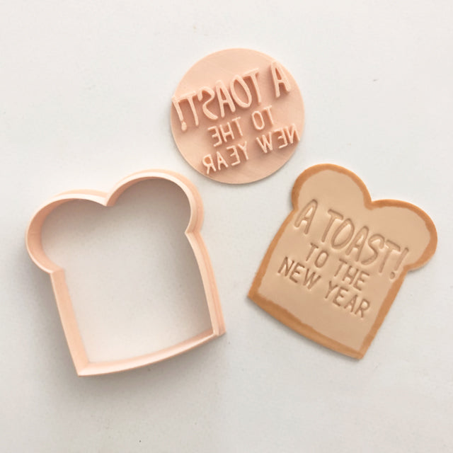 Toast To The New Year Cutter & Embosser Set (Little Biskut) | Custom ...