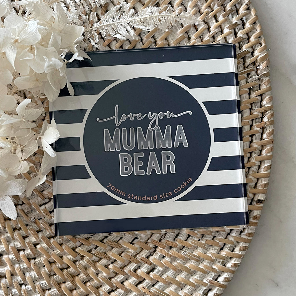 Love You Mumma Bear Debosser (Little Biskut Level Up!) | Custom Cookie ...