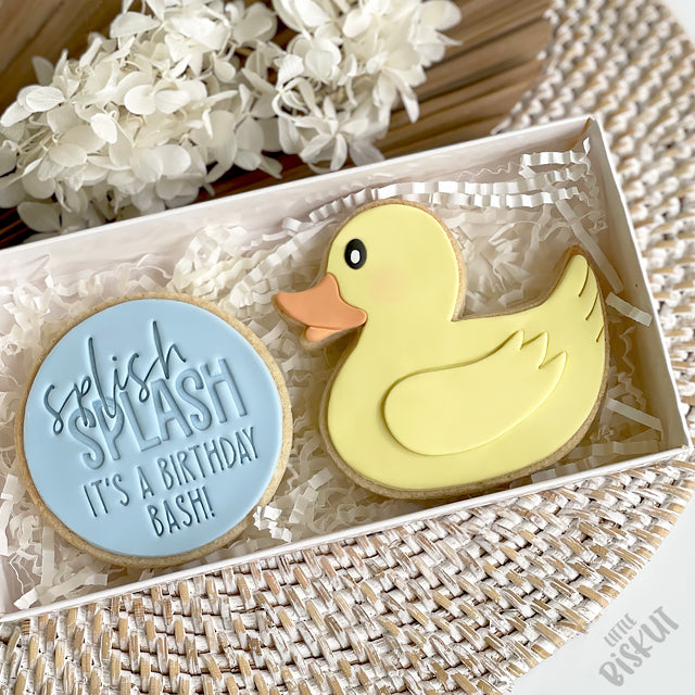 Splish Splash It's a Birthday Bash Embosser (Little Biskut) | Custom ...
