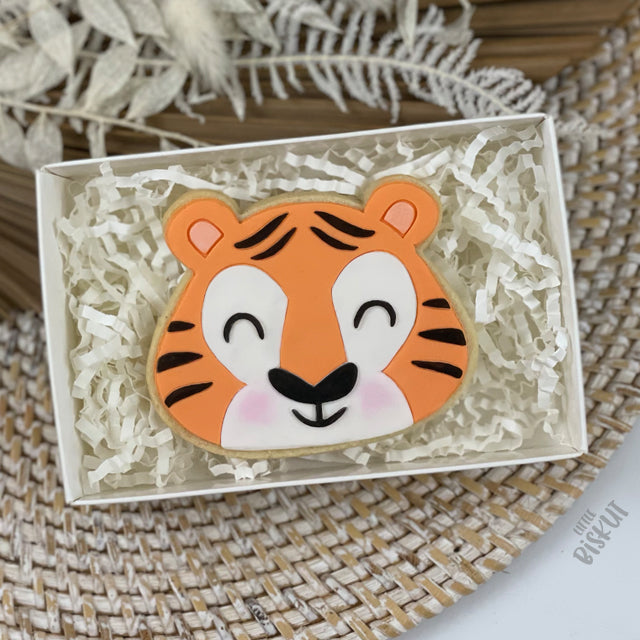 Tiger Cutter and Embosser Set (Little Biskut) | Custom Cookie Cutters