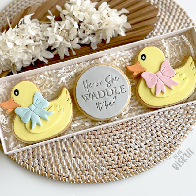 Rubber Ducky Cutter and Embosser Set (Little Biskut) | Custom Cookie ...