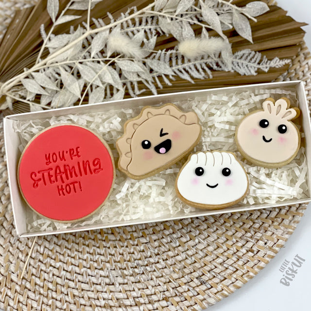 You're Steaming Hot Embosser (Little Biskut) | Custom Cookie Cutters